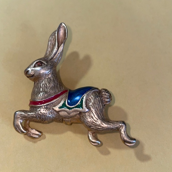Jewelry | Vintage Museum Of American Folk Art Hare Pin | Poshmark